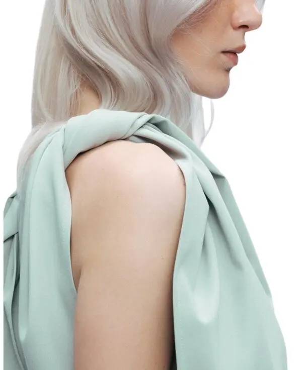 NOCTURNE Shoulder-tie Blouse