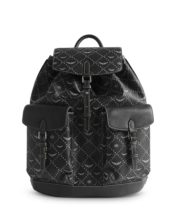 Zadig&Voltaire Medium Monogram Coated Canvas Backpack