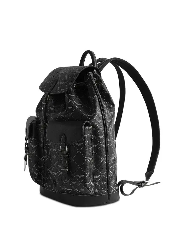 Zadig&Voltaire Medium Monogram Coated Canvas Backpack