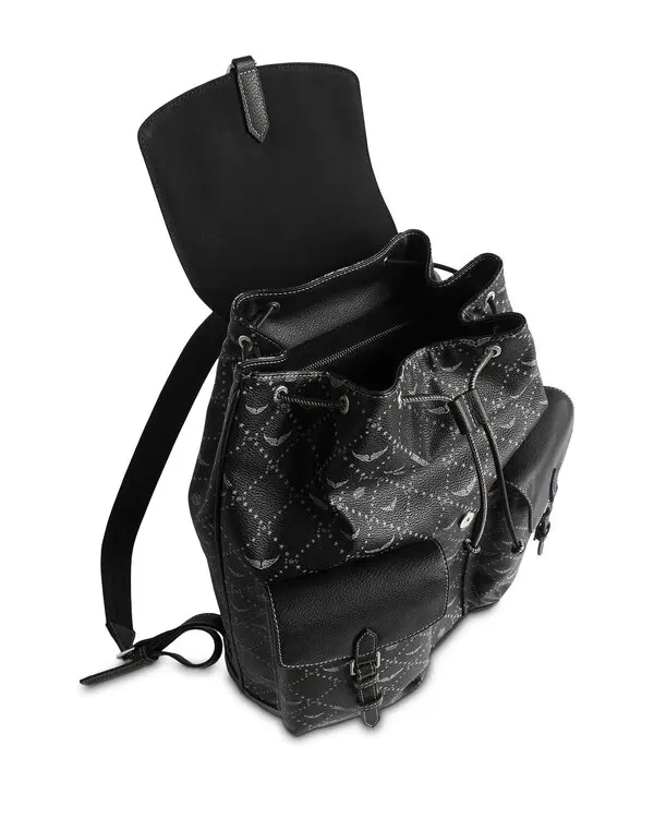 Zadig&Voltaire Medium Monogram Coated Canvas Backpack