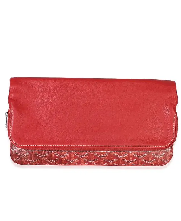 Goyard Sainte Marie Clutch Coated Canvas Handbag