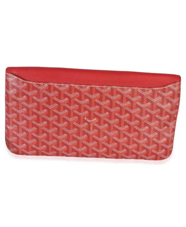 Goyard Sainte Marie Clutch Coated Canvas Handbag