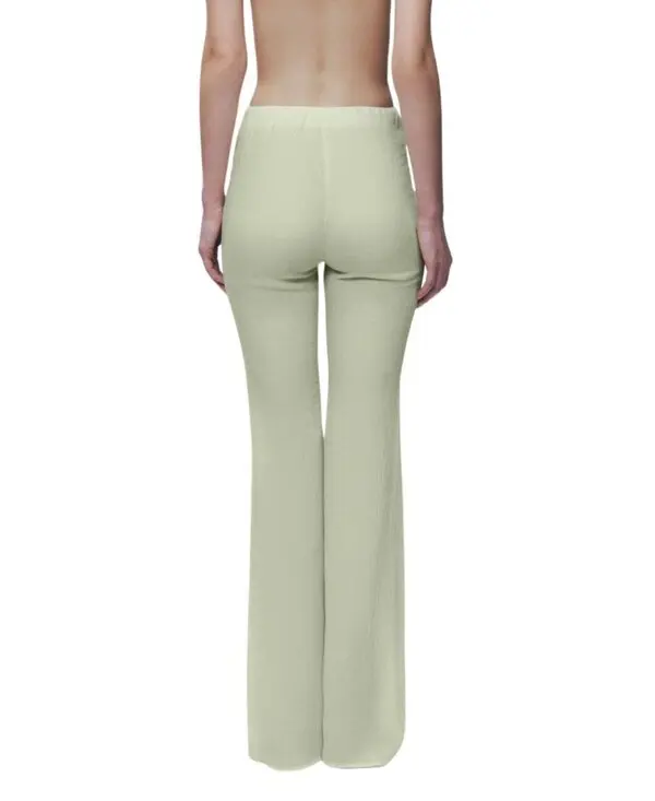 NOCTURNE High Waist Flare Pants - Light Yellow