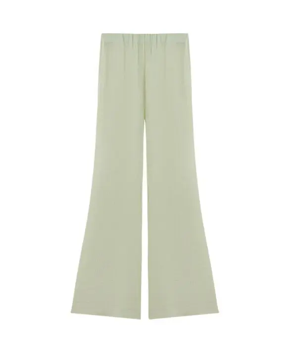 NOCTURNE High Waist Flare Pants - Light Yellow