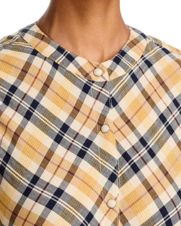 Veronica Beard Ashlynn Puffed Shoulder Blouse