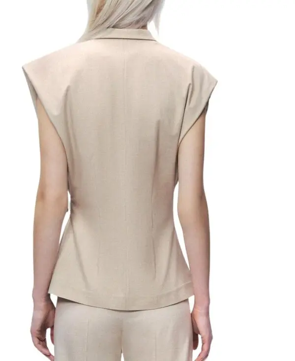 NOCTURNE Belted Double Breasted Vest