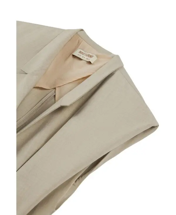 NOCTURNE Belted Double Breasted Vest