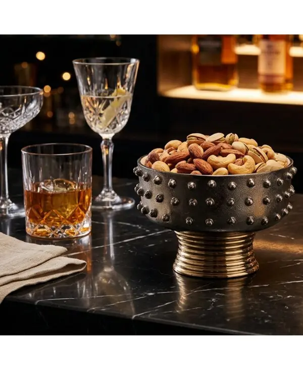 LUNARES Djembe Wine Caddy/nut Dish