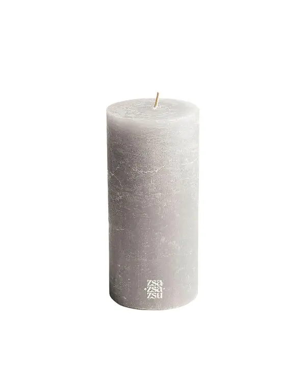 ZSA ZSA ZSU Deurne Pillar Candle, 0.38 Oz - Grey
