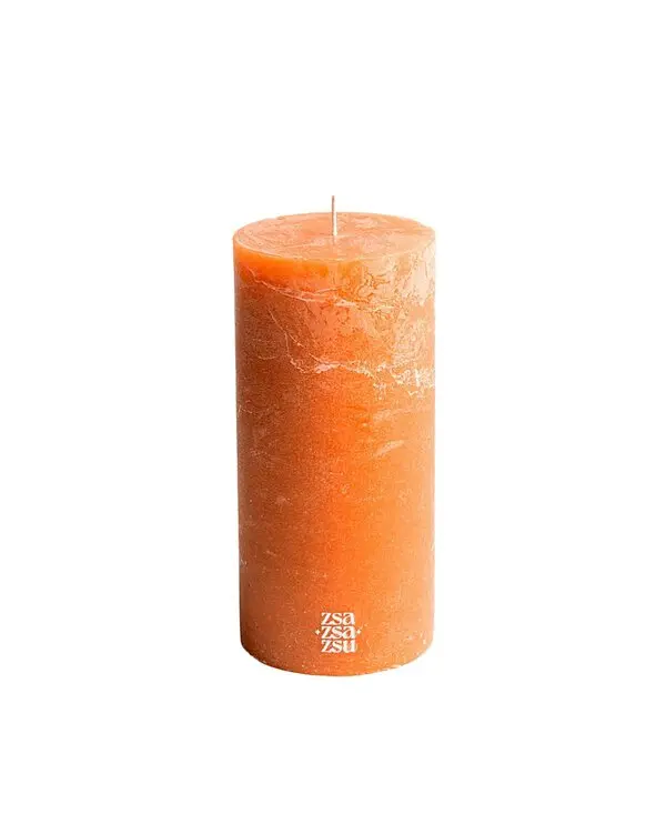 ZSA ZSA ZSU Deurne Pillar Candle, 0.38 Oz - Orange