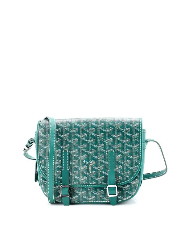 Goyard Pm Belvedere Messenger Bag Coated Canvas With Leather