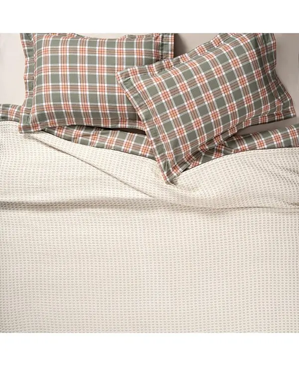 ZSA ZSA ZSU Costa Border Embroidered Cotton Pique King Coverlet, 94 X 87 - Natural