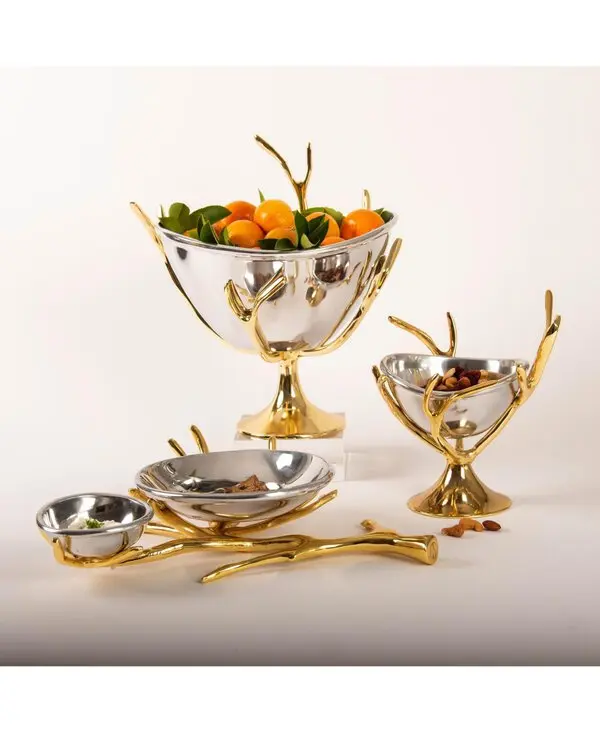 LUNARES Manzanita Pedestal Nut Dish