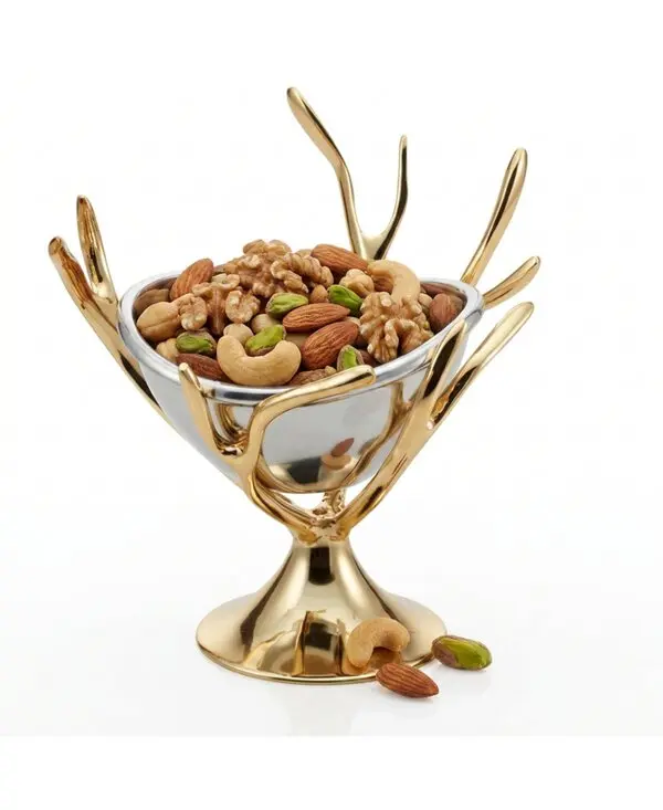 LUNARES Manzanita Pedestal Nut Dish