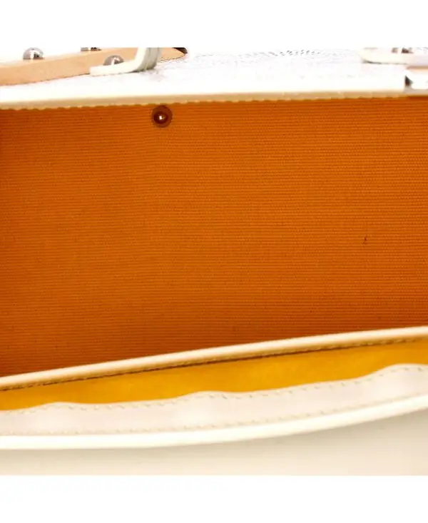Goyard Structured Saigon Top Handle Bag Coated Canvas With Leather