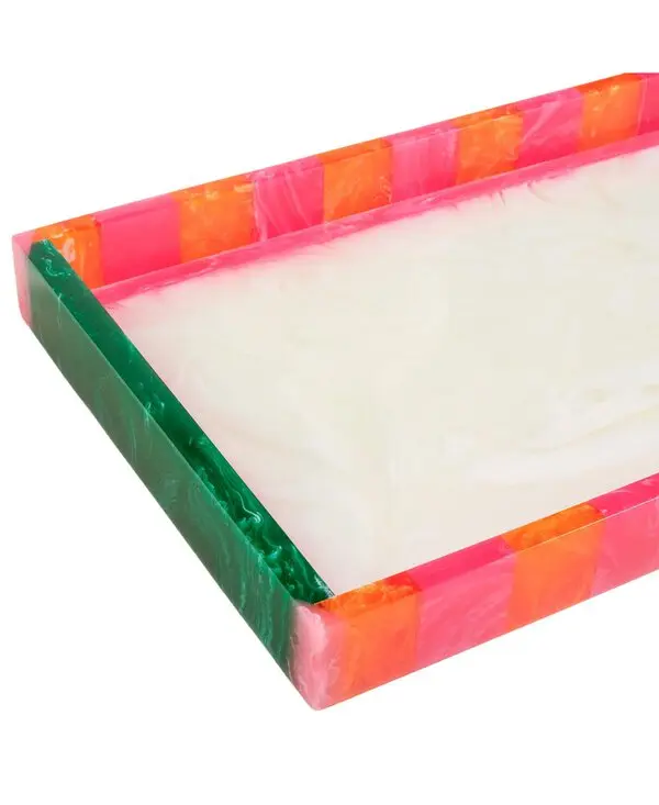 ZSA ZSA ZSU Tanda Resin Rectangle Tray, 14 X 8 X 1