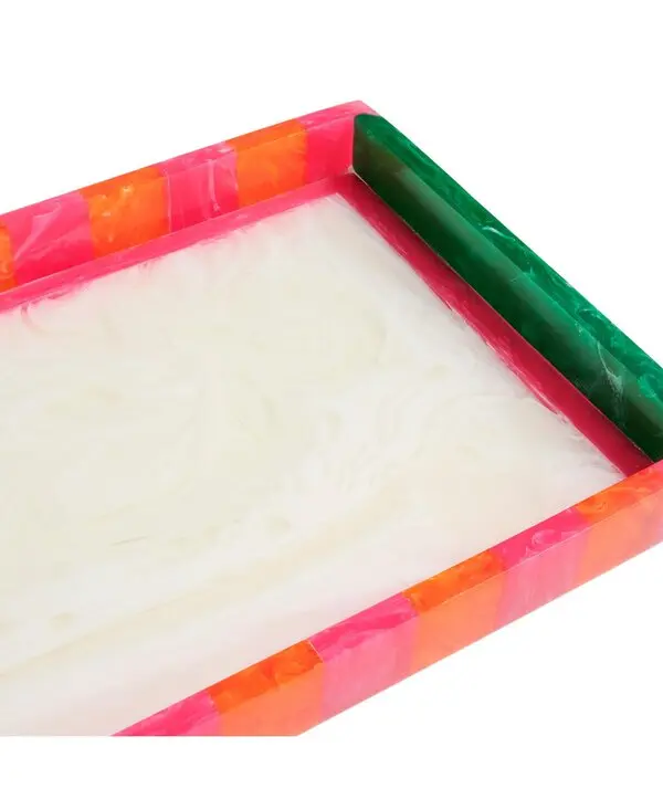 ZSA ZSA ZSU Tanda Resin Rectangle Tray, 14 X 8 X 1