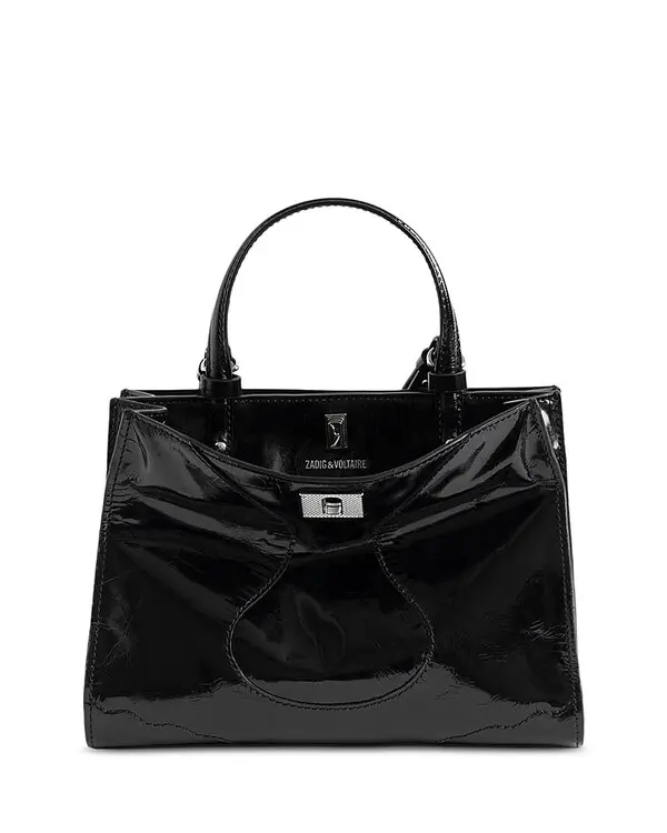 Zadig&Voltaire Jack Mini Vintage Patent Leather Top Handle Bag