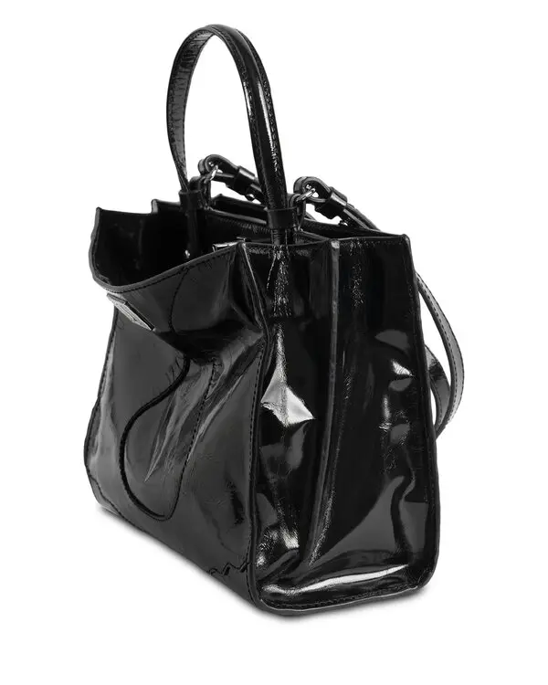 Zadig&Voltaire Jack Mini Vintage Patent Leather Top Handle Bag