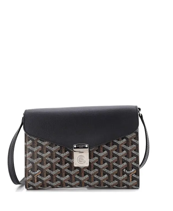Goyard Chypre Wallet On Strap Coated Canvas With Leather