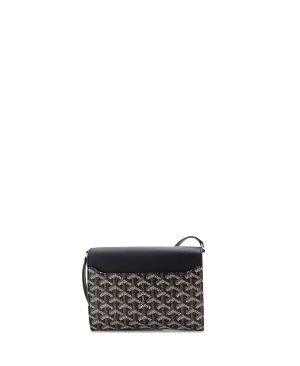 Goyard Chypre Wallet On Strap Coated Canvas With Leather