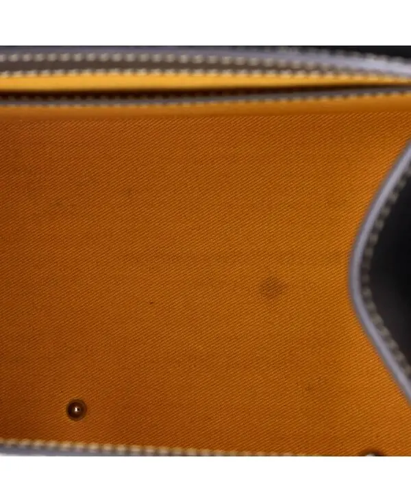 Goyard Pm Saigon Top Handle Bag Coated Canvas With Leather - Gray