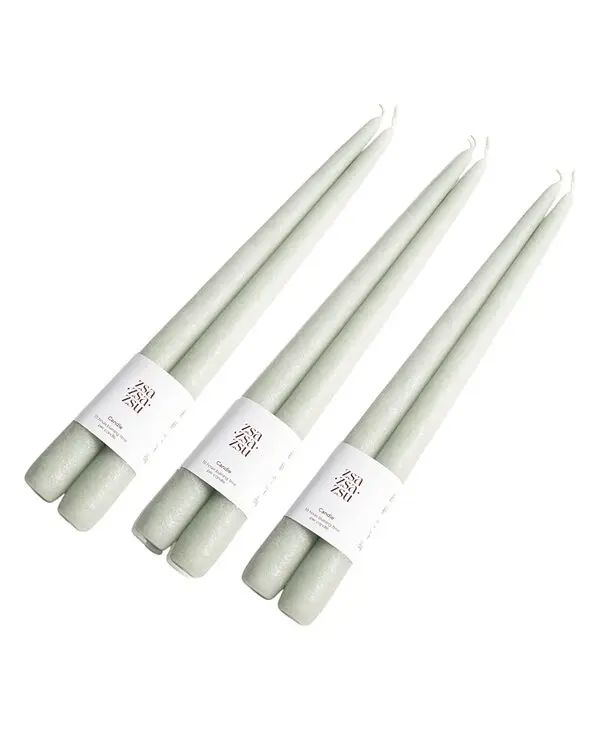 ZSA ZSA ZSU Deurne 6 Pieces Candlestick Candle, 4 Oz - Aqua
