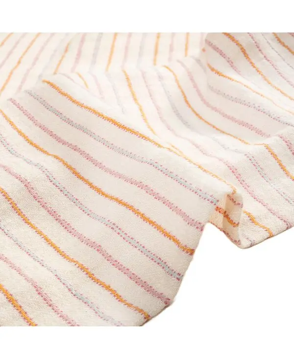 ZSA ZSA ZSU Nilufer Cotton Linen Striped King Blanket, 94 X 87