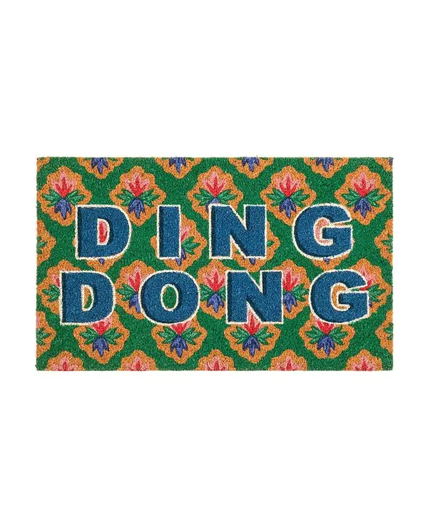 ZSA ZSA ZSU Kerala Ding Doong Coir Doormat, 18 X 30