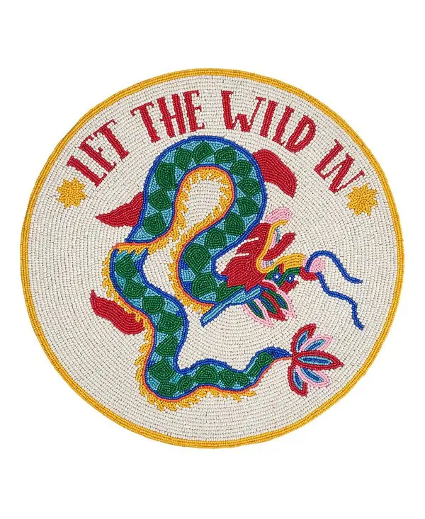 ZSA ZSA ZSU Dadri Beaded Placemat Wild, 14 L