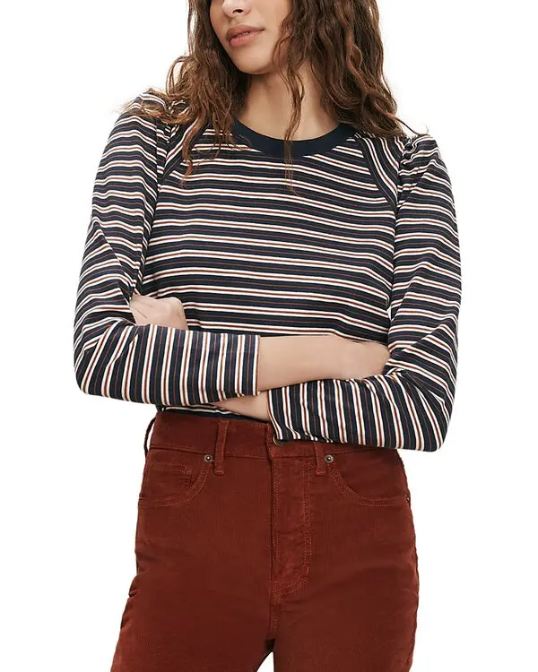 Veronica Beard Mason Cotton Blend Baseball Tee