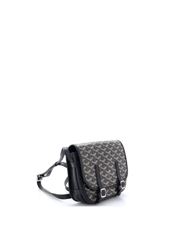 Goyard Pm Belvedere Messenger Bag Coated Canvas With Leather