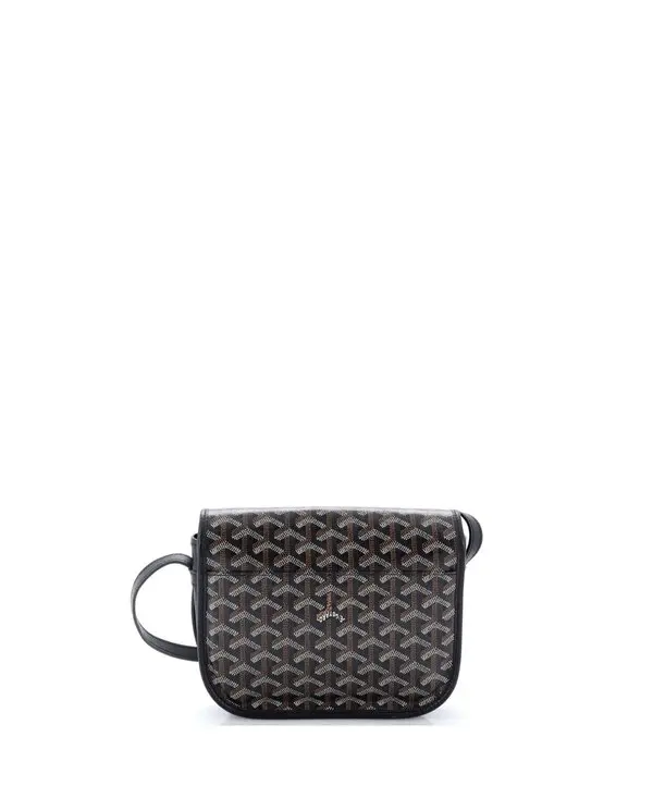 Goyard Pm Belvedere Messenger Bag Coated Canvas With Leather