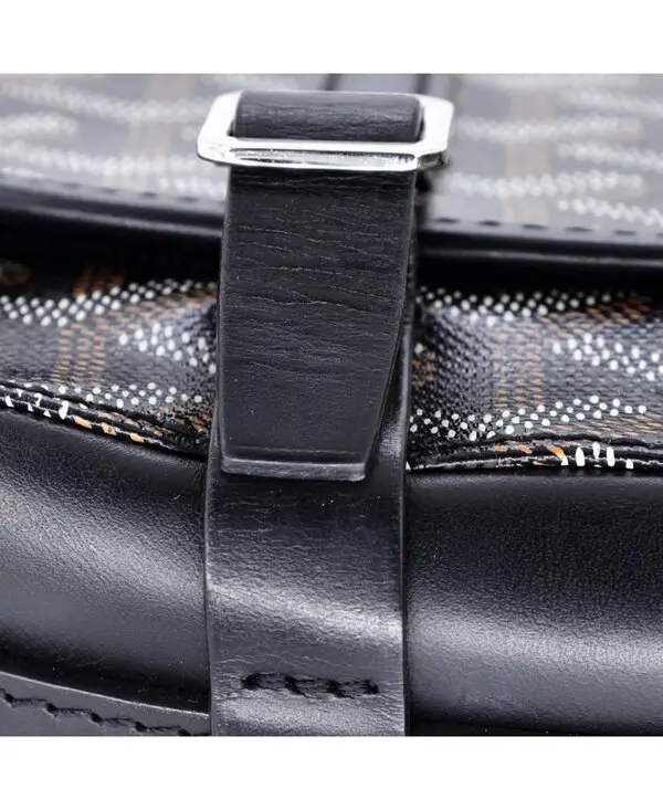 Goyard Pm Belvedere Messenger Bag Coated Canvas With Leather