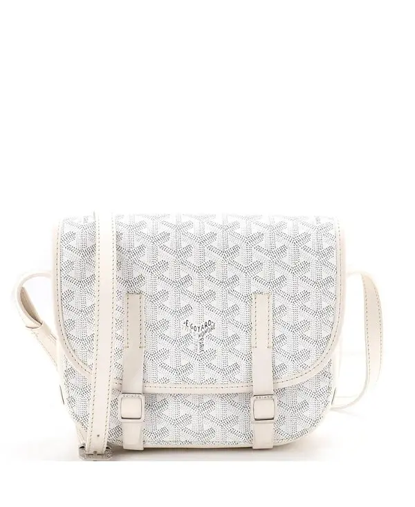 Goyard Pm Belvedere Messenger Bag Coated Canvas With Leather
