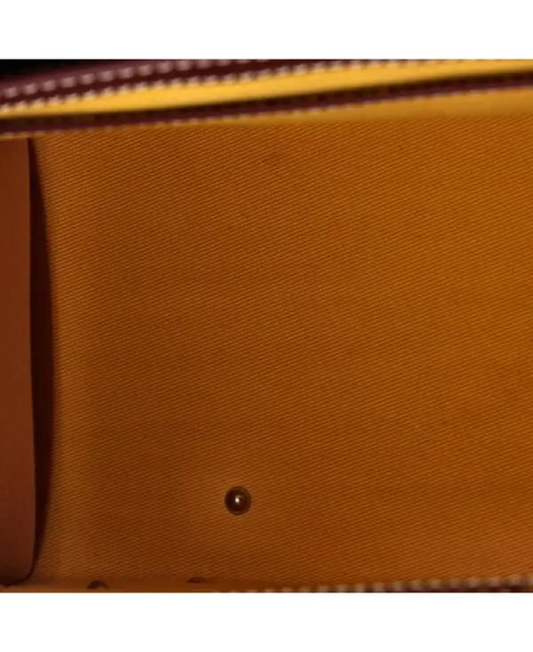 Goyard Pm Saigon Top Handle Bag Coated Canvas With Leather