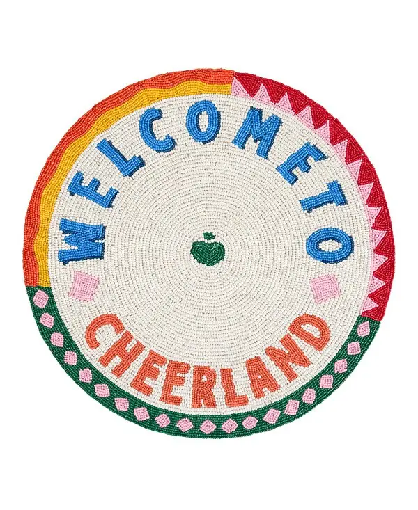 ZSA ZSA ZSU Dadri Beadded Placemat Cheerland. 14 X 14