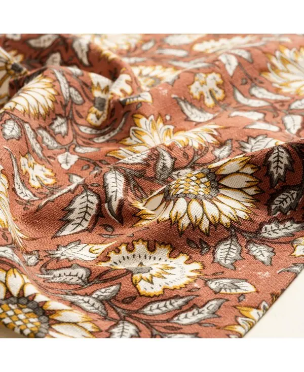 ZSA ZSA ZSU Bundi Block Printed Napkin Set Of 6, 18 X 18