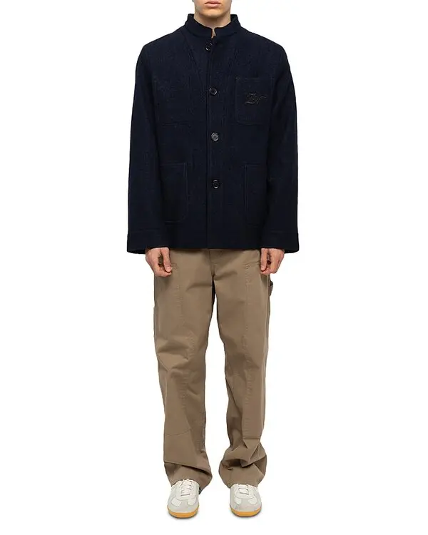 Zadig&Voltaire Venezia Logo Pocket Boucle Wool Jacket