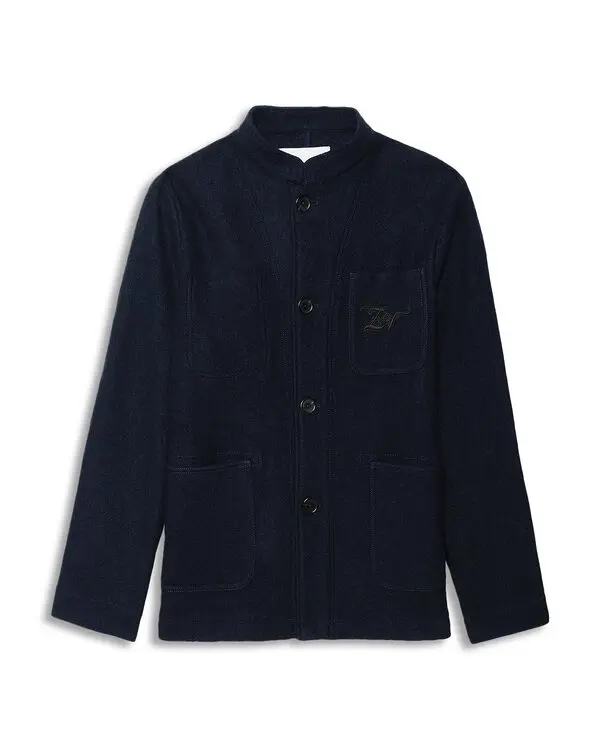 Zadig&Voltaire Venezia Logo Pocket Boucle Wool Jacket