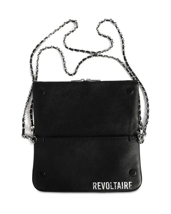 Zadig&Voltaire Rock Arty Tag Leather Shoulder Bag