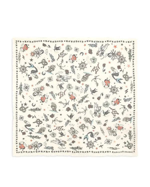 Zadig&Voltaire Kerry Tattoo Scarf