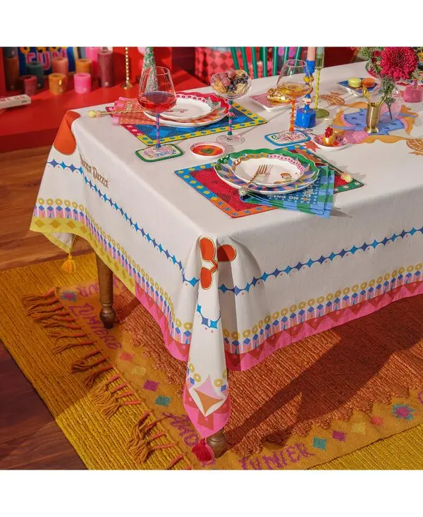 ZSA ZSA ZSU Dadri Beadded Placemat Heart, 12 X 16