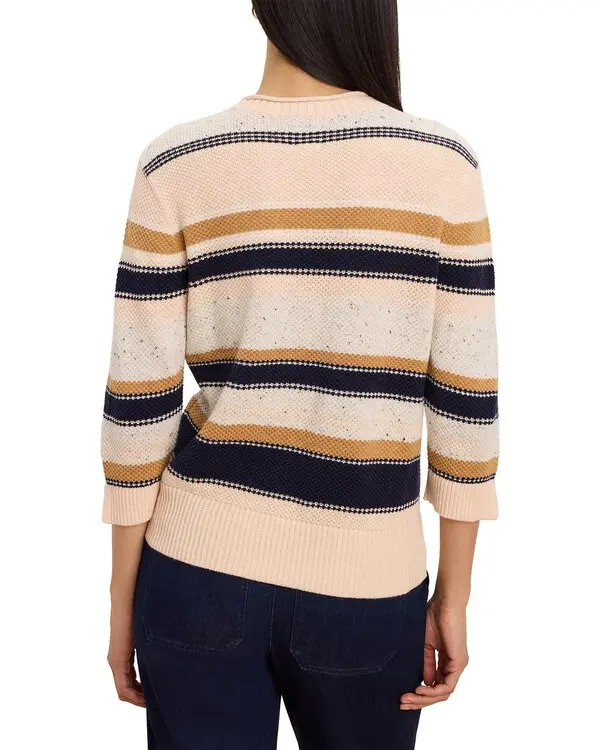 NIC+ZOE Mixed Stripe Pullover Sweater