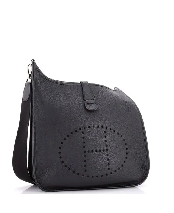 Hermès Gm Evelyne Bag Gen I Clemence - Black