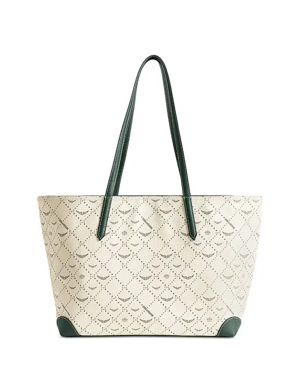Zadig&Voltaire Z Shopper Monogram Coated Canvas Tote Bag - Flash
