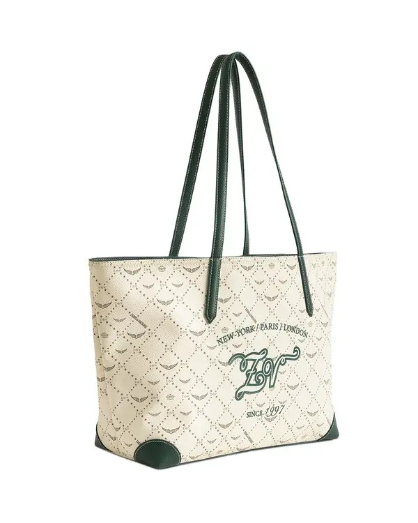 Zadig&Voltaire Z Shopper Monogram Coated Canvas Tote Bag - Flash