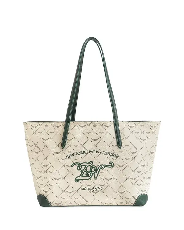 Zadig&Voltaire Z Shopper Monogram Coated Canvas Tote Bag - Flash