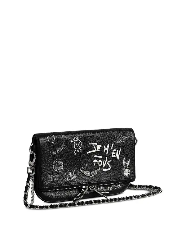 Zadig&Voltaire Rock Mini Arty Tag Leather Shoulder Bag
