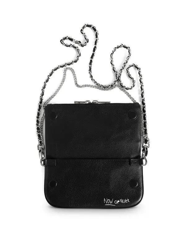 Zadig&Voltaire Rock Mini Arty Tag Leather Shoulder Bag